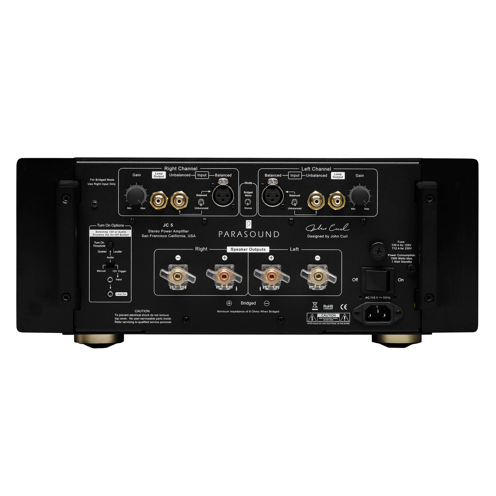 Parasound Halo JC5 Stereo Power Amplifier – Upscale Audio