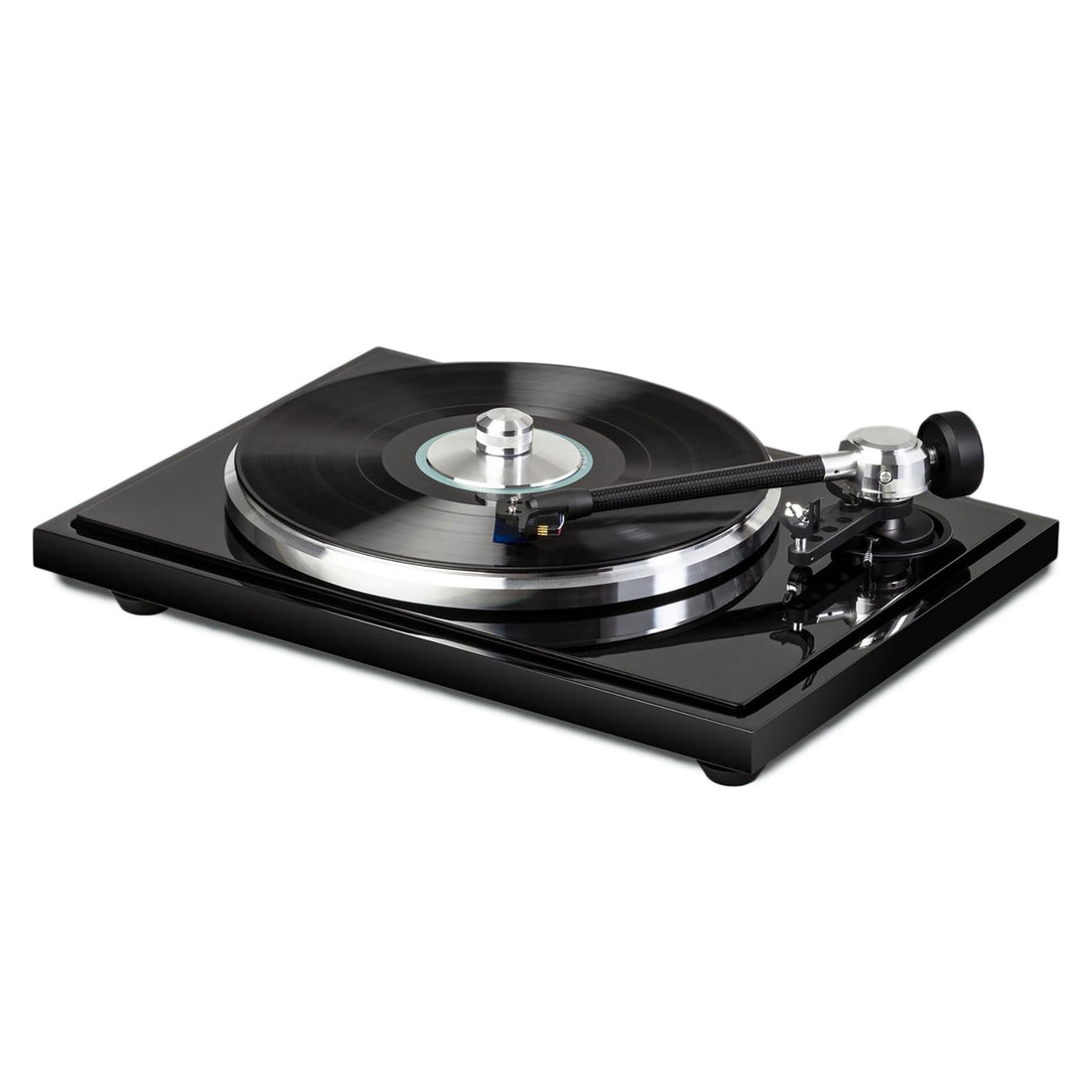 EAT B-Sharp Turntable with 9" B-Note Tone Arm, Dust Cover, and Ortofon ...