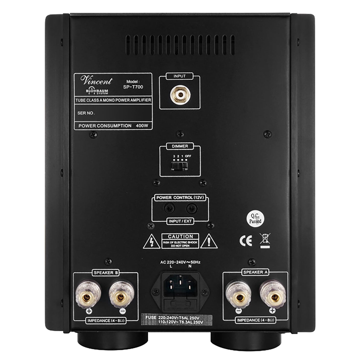 Vincent Audio SP-T700 Tube Hybrid Monoblock Power Amplifier (each ...
